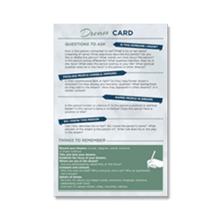 The Original Dream Card | Streams Ministries International